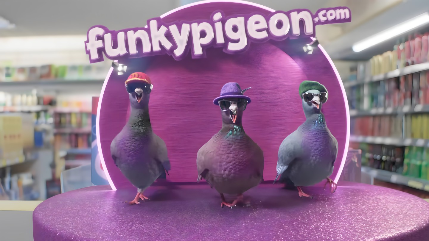 A new rebrand for Funky Pigeon and a new sound to go with. And it sure ...